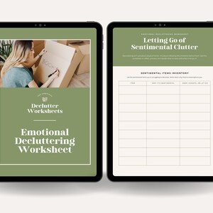 Declutter Checklist: Organizing Worksheet & Cleaning Schedule ...