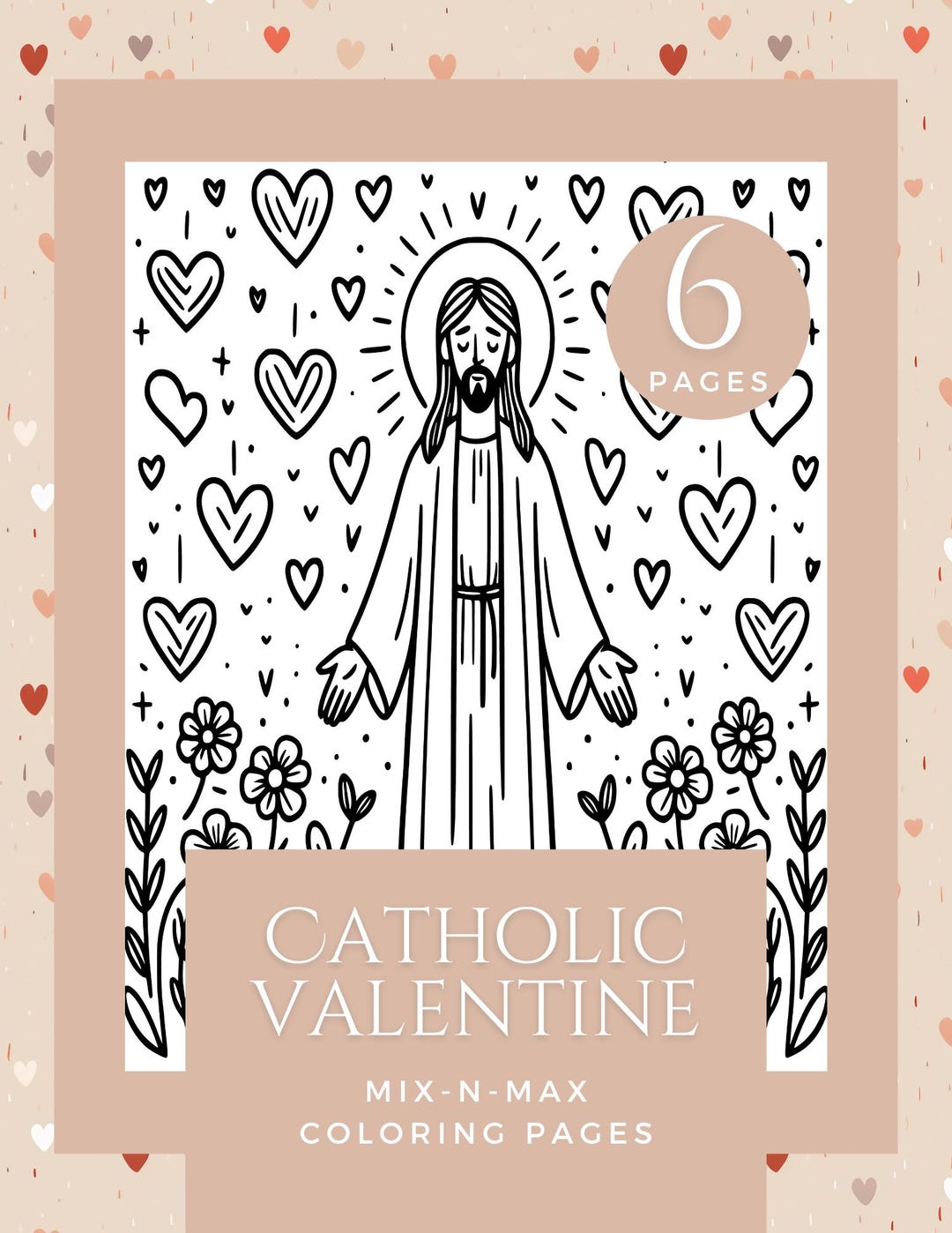 Saint Valentine Coloring Pages: Catholic Valentine's Day (digital ...