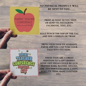 Parent Teacher Conference Parent Teacher Conference Gift Teacher ...