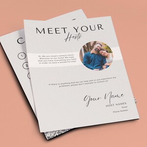 Printable Air Bnb Welcome Booklet | Beach House | Printable Air Bnb ...