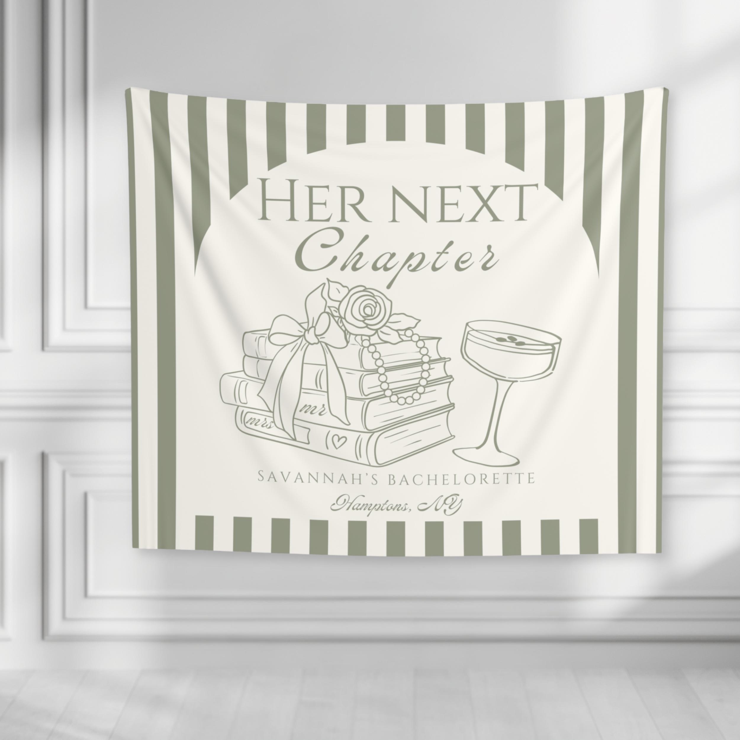 Next Chapter Backdrop, A New Chapter Begins Bach, Bookish Bridal Shower ...