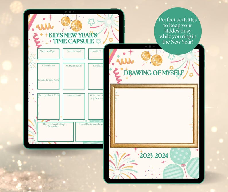 New Year's Kids Time Capsule: Printable Year in Review Activity ...