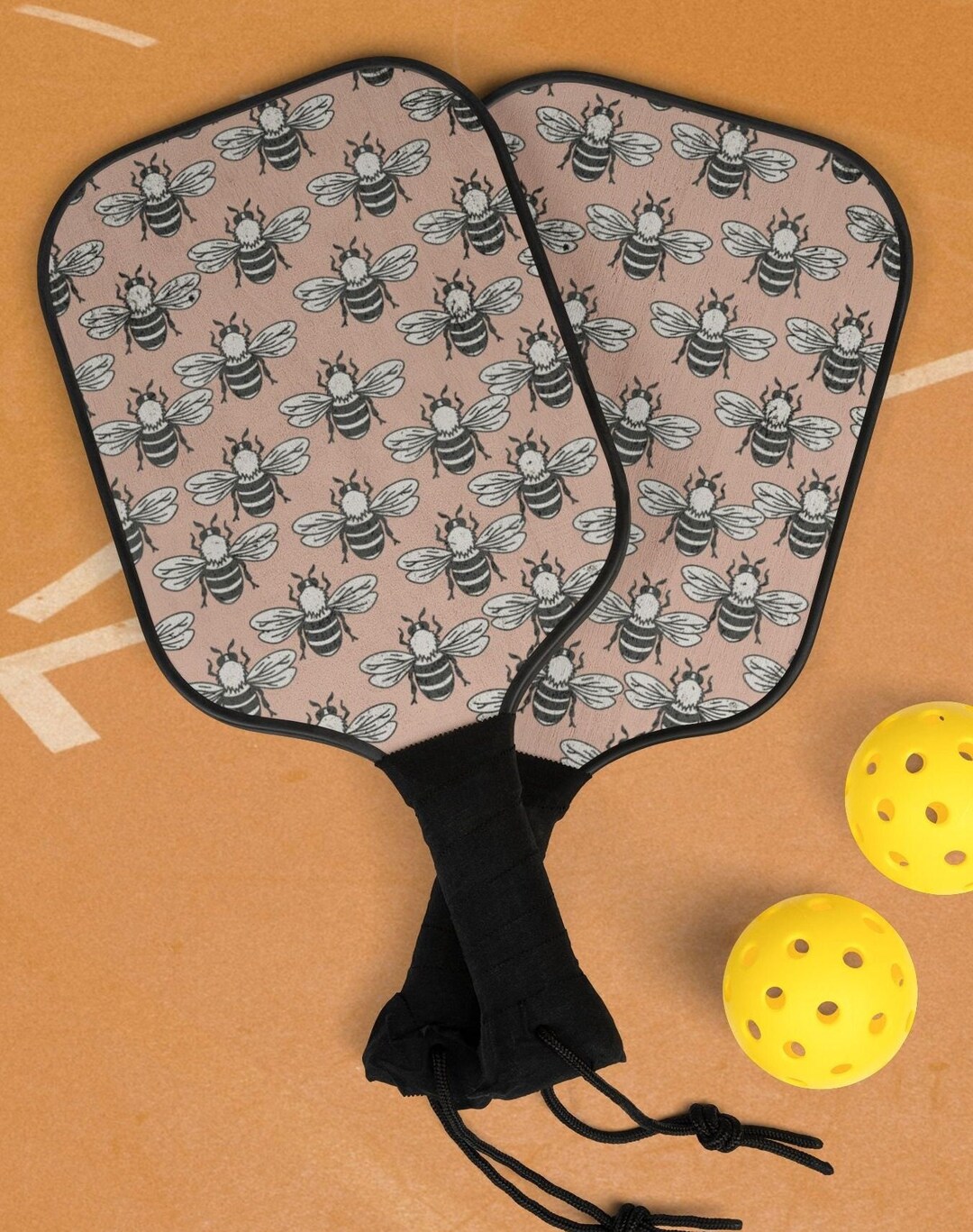 Pickleball Chic Preppy Bee Pickleball Paddle Preppy Pickleball Gift ...