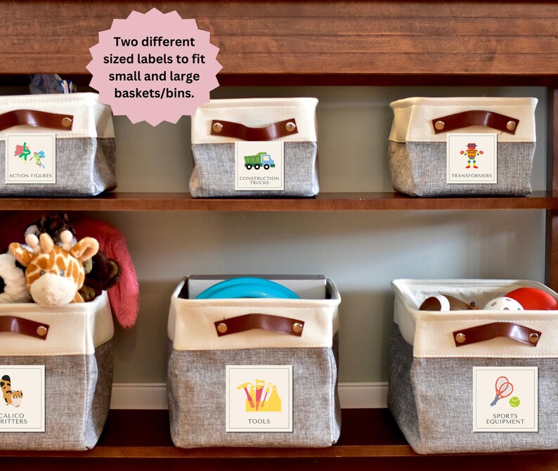 Editable Toy Storage Labels Printable Signs Visual Pictures Download ...