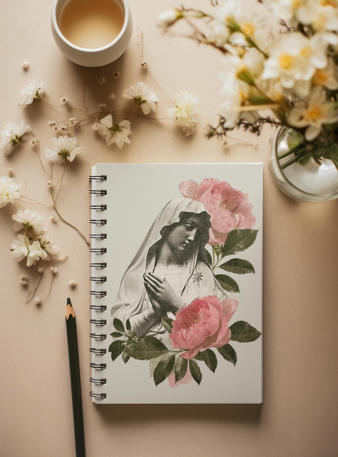 Virgin Mary | Catholic Notebook | Gifts for Catholics | Ruled Line ...