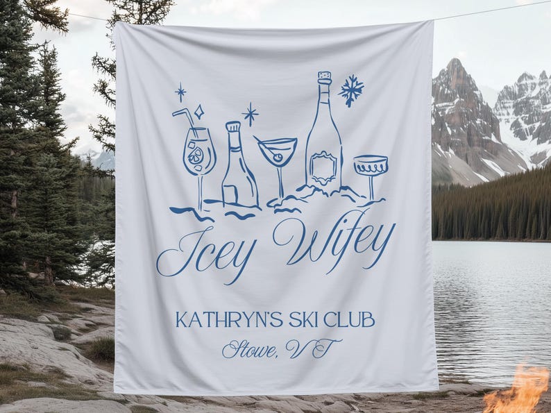 Après Ski Bachelorette Banner Icey Wifey Apres Ski Banner Aspen Last ...