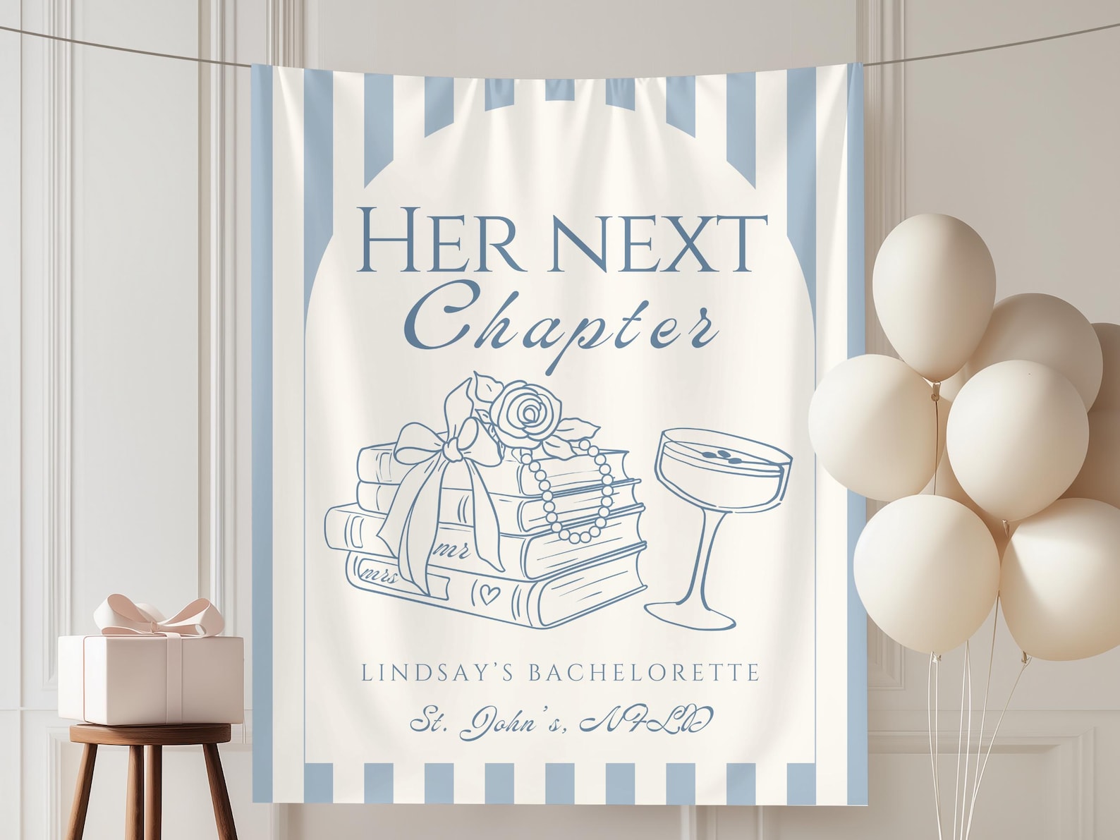 Next Chapter Backdrop, A New Chapter Begins Bach, Bookish Bridal Shower ...