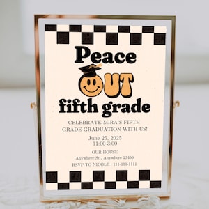 5th Grade Graduation Invite,editable Digital Download,fun Fifth Grade ...