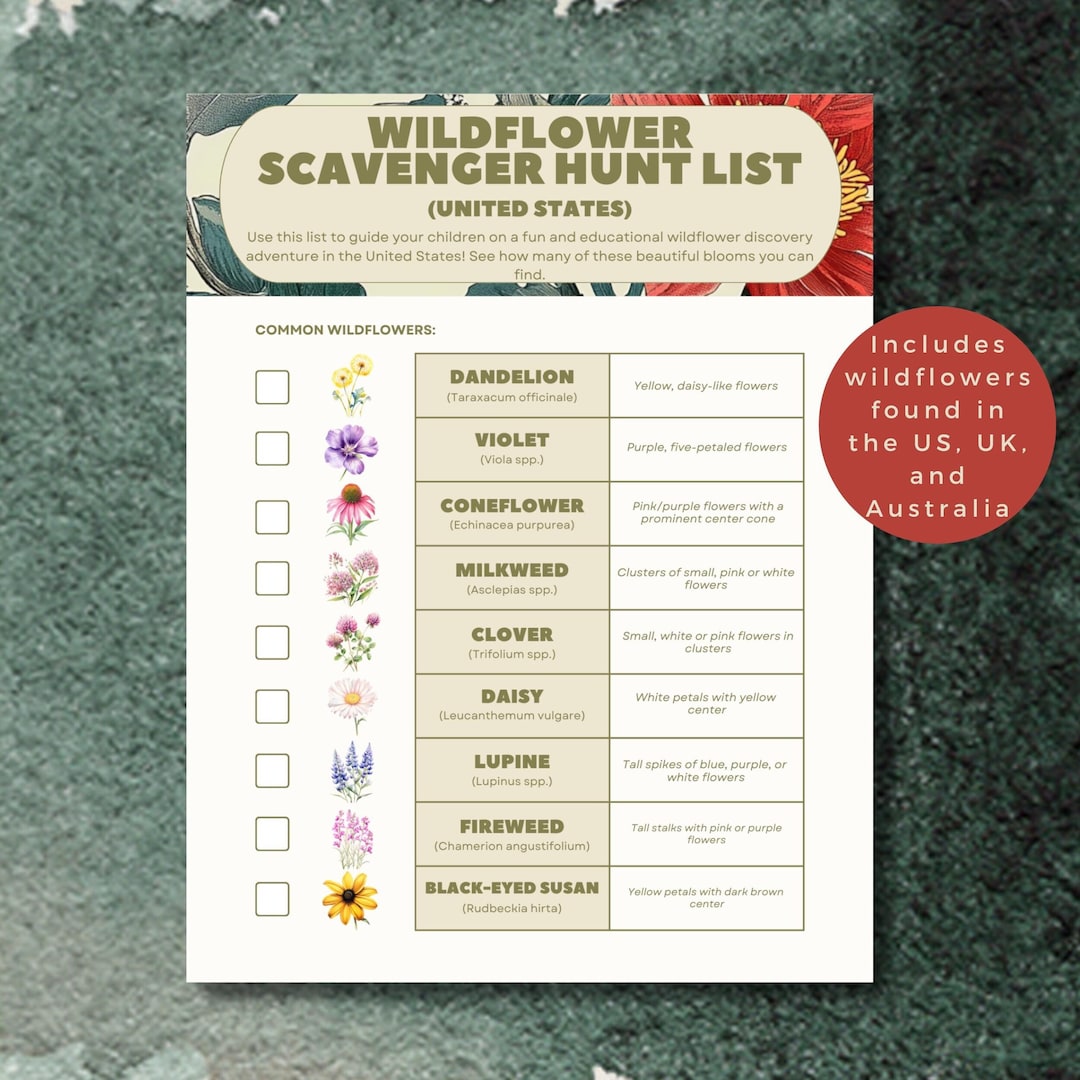Nature Scavenger Hunt | Scavenger Hunt for Kids | Camping Games for ...