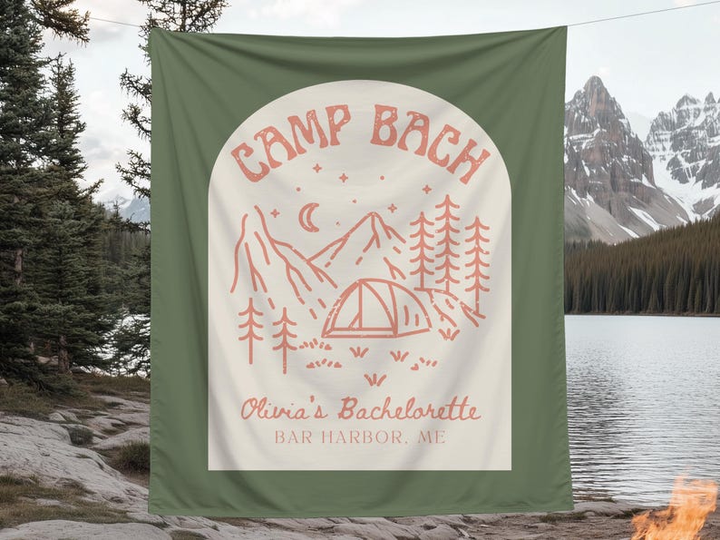 Lake Bachelorette Decor, Lake Bachelorette Banner, Camp Bachelorette ...