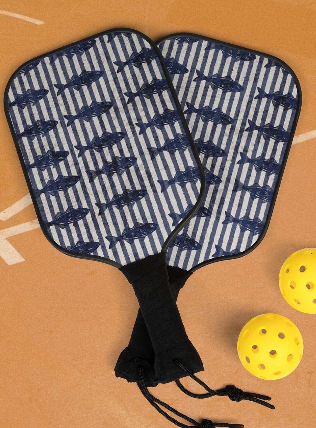 Pickleball Chic Fish Pickleball Paddle Preppy Style Pickleball Gift ...