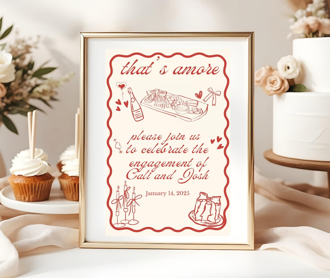 That's Amore Sign Wedding Backdrop Decoration That's Amore Engagement ...