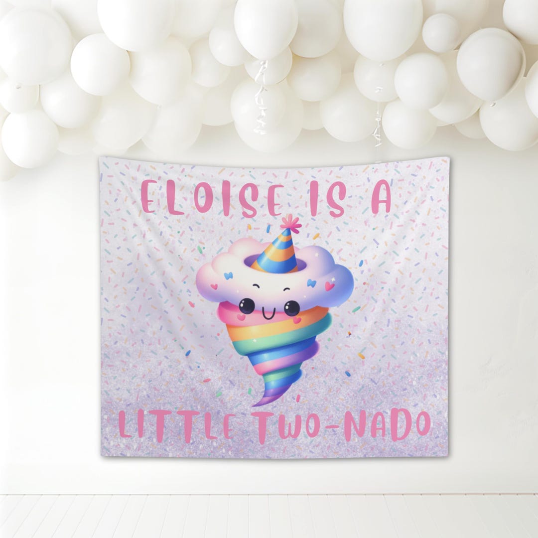 Two Nado Birthday Decorations, Tornado Theme Party Banner, Tornado ...