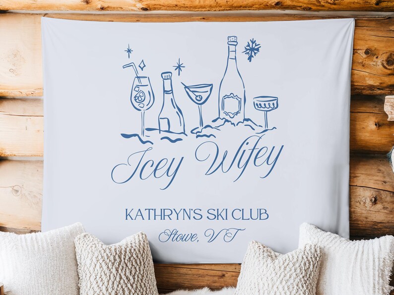 Après Ski Bachelorette Banner Icey Wifey Apres Ski Banner Aspen Last ...
