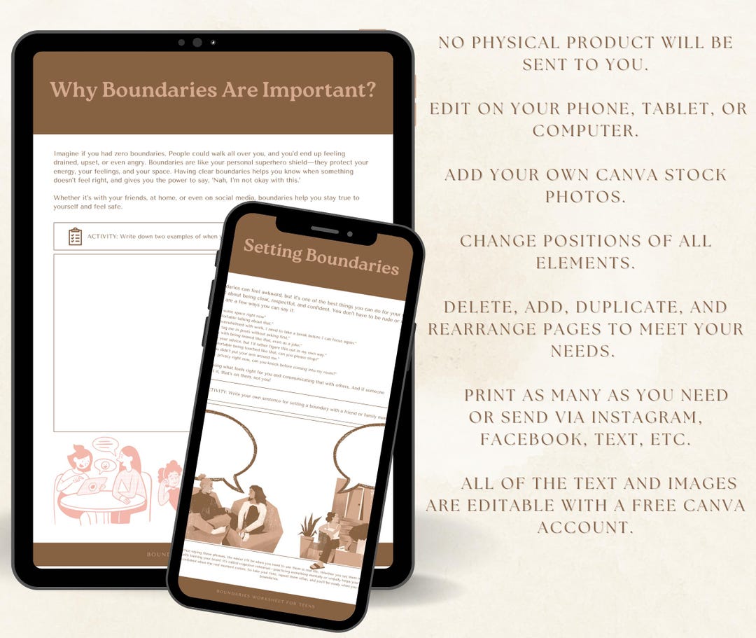 Personal and Social Boundaries Activities | Cbt Meditation ...