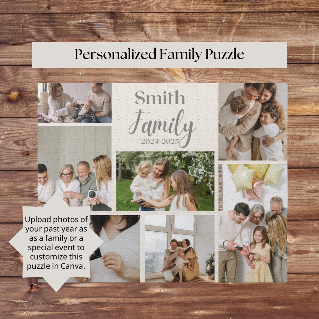 Create Your Own Puzzle | Custom Family Photo Puzzle| Photo Collage ...