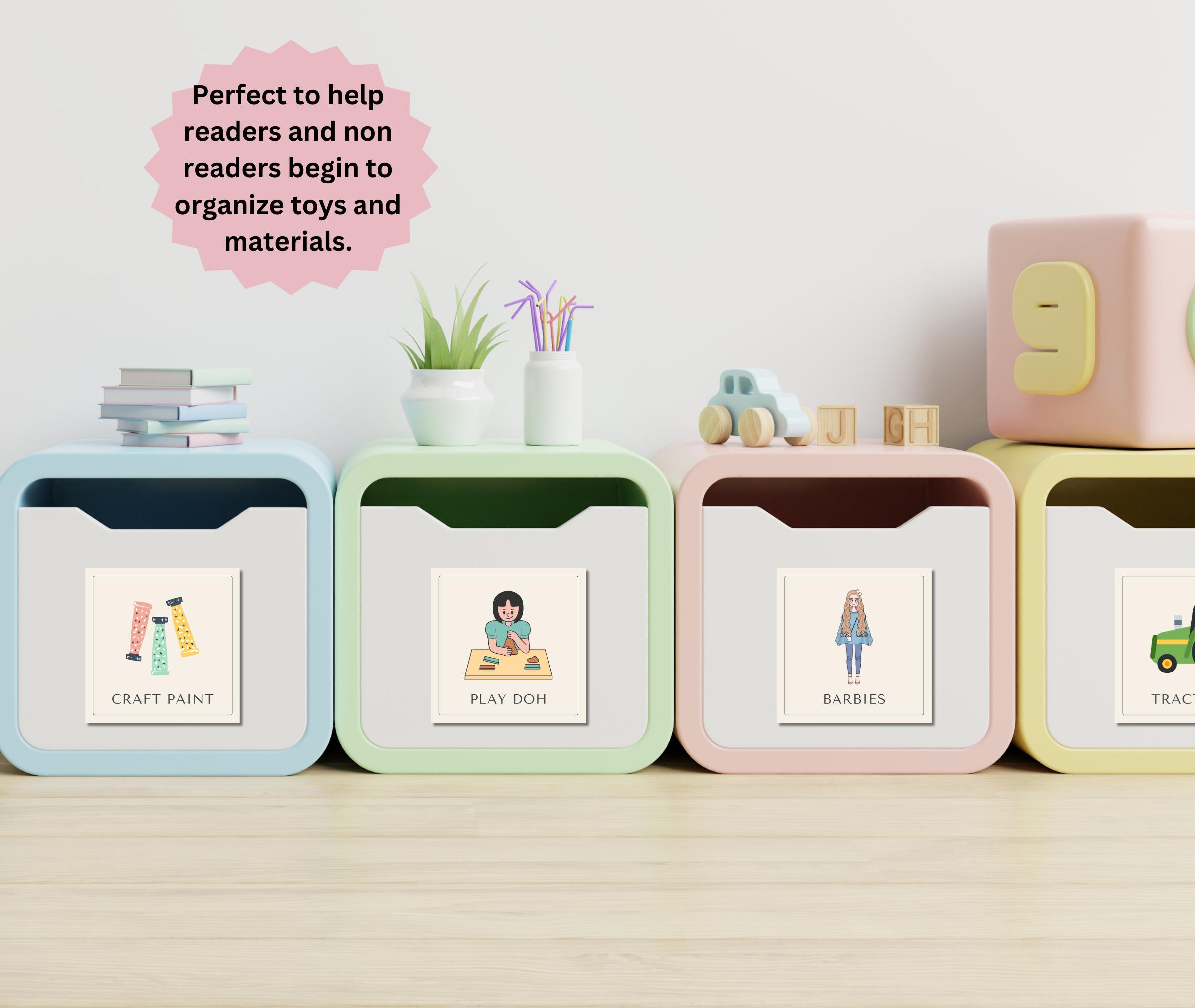 Editable Toy Storage Labels | Printable Signs | Visual Pictures ...