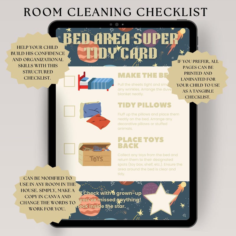 Room Cleaned Cards - Etsy