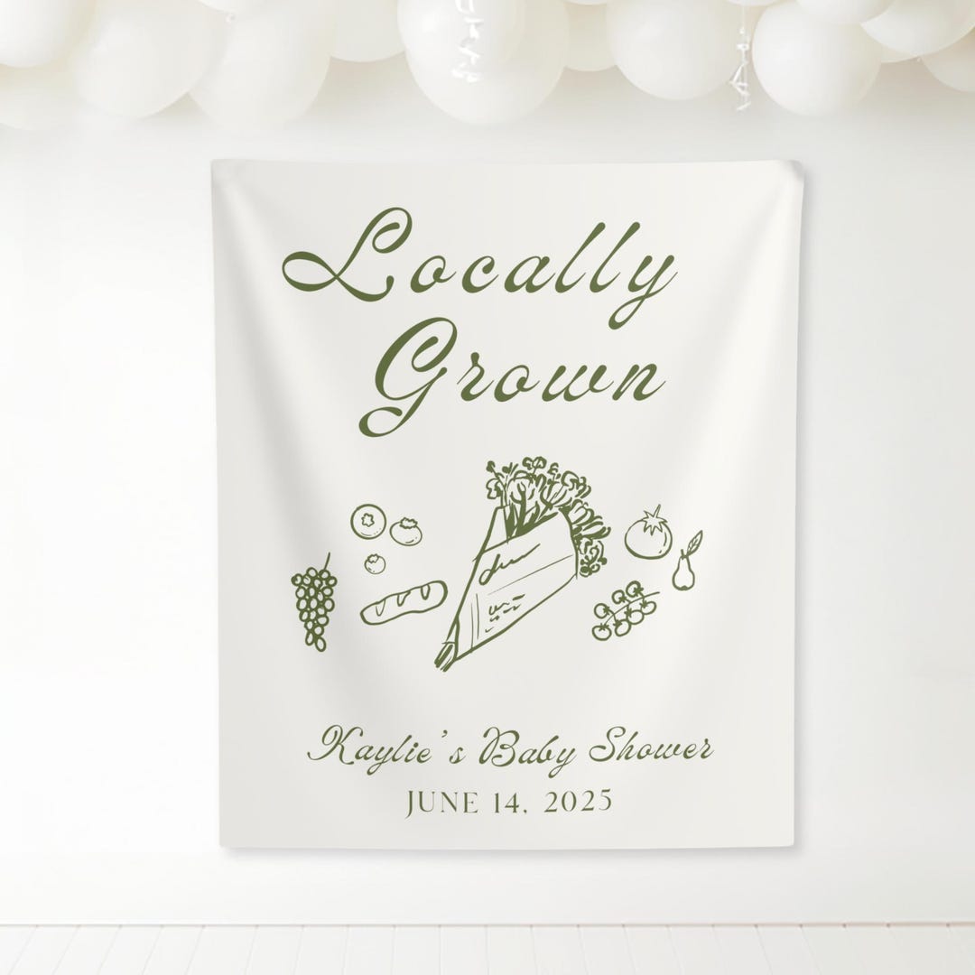 Farmers Market Baby Shower Decor,locally Grown Baby Shower Decor ...