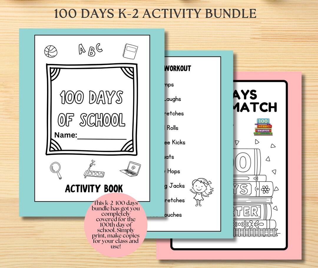100 Days of School Activities K-2 100th Day of School Activities ...