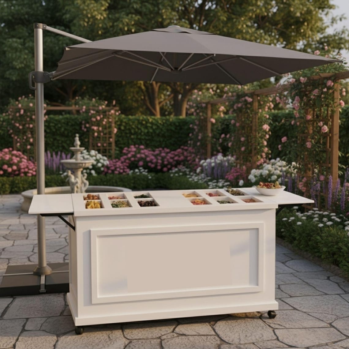 DIY Mobile Bar Cart Plan: Foldable Beverage & Food Cart (PDF Download ...