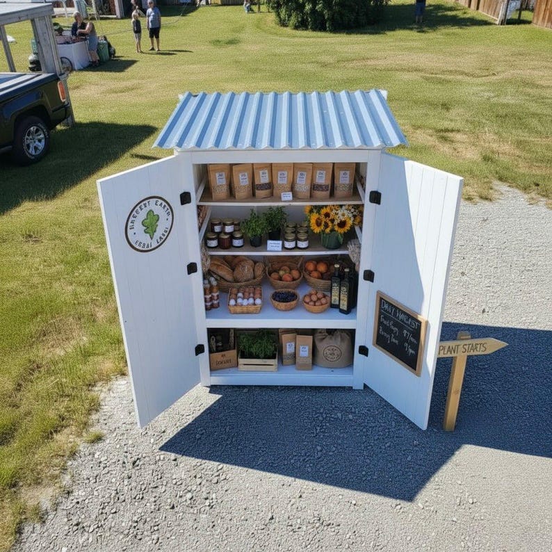 DIY Farm Stand Plans: Roadside Egg, Plant, Flower Cart (PDF Download ...