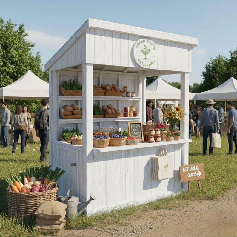 DIY Farm Stand Plans: Portable Market Cart (PDF Download) - Etsy