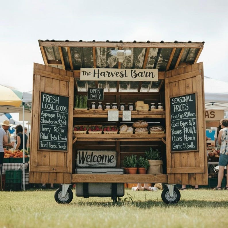 DIY Farmstand Plans: Roadside Produce, Flower, and Bakery Stand (PDF ...