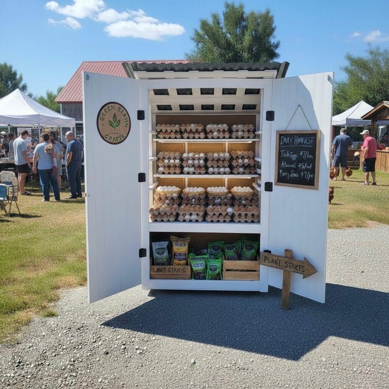 DIY Farm Stand Plans: Roadside Egg, Plant, Flower Cart (PDF Download ...