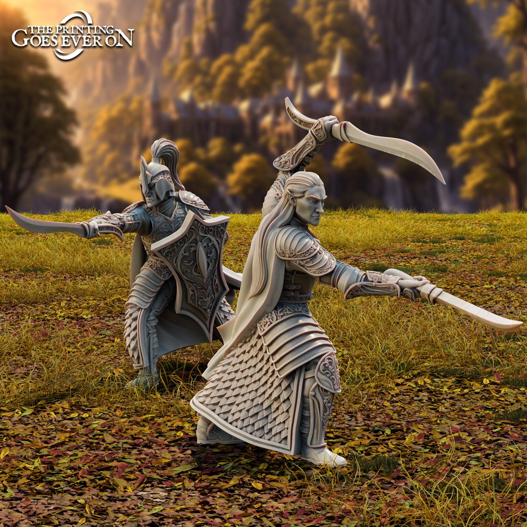 Rilin and Onorfin - Brightwood Elves - Mesbg - Dnd - the Printing Goes ...
