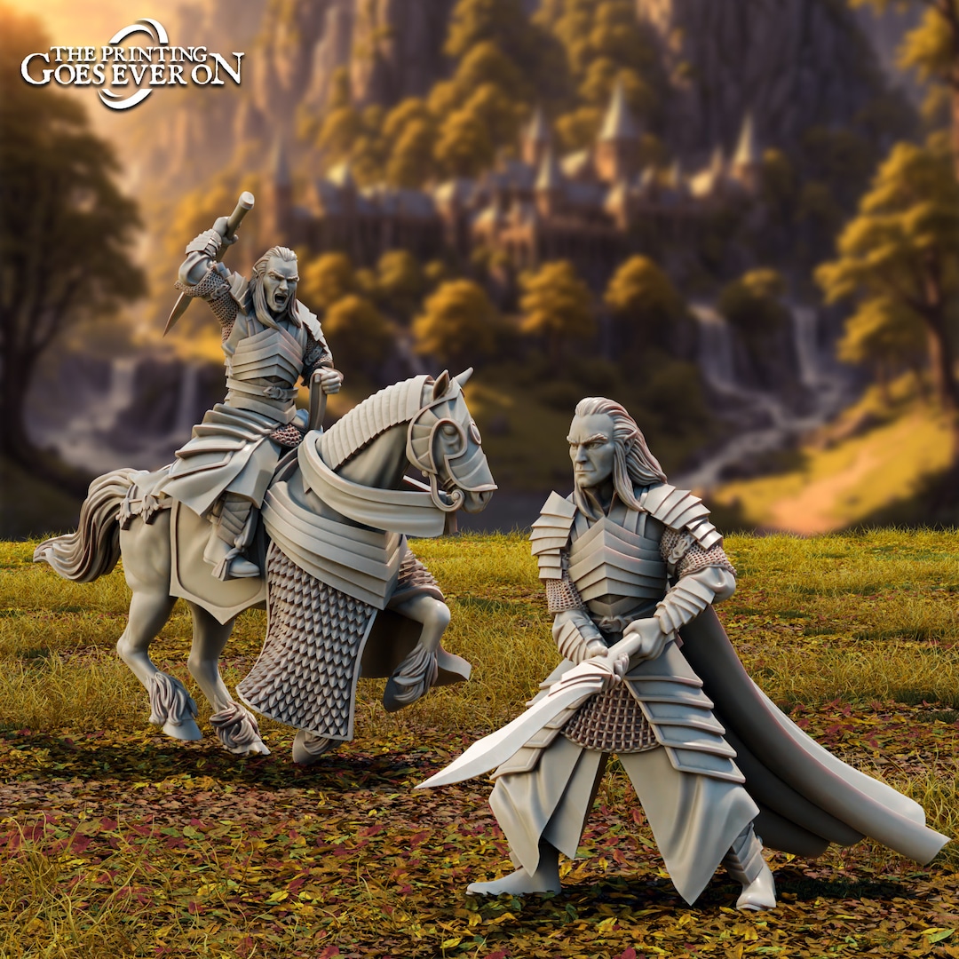 Lord Eleron - High Elves - Mesbg - Dnd - the Printing Goes Ever On - Etsy