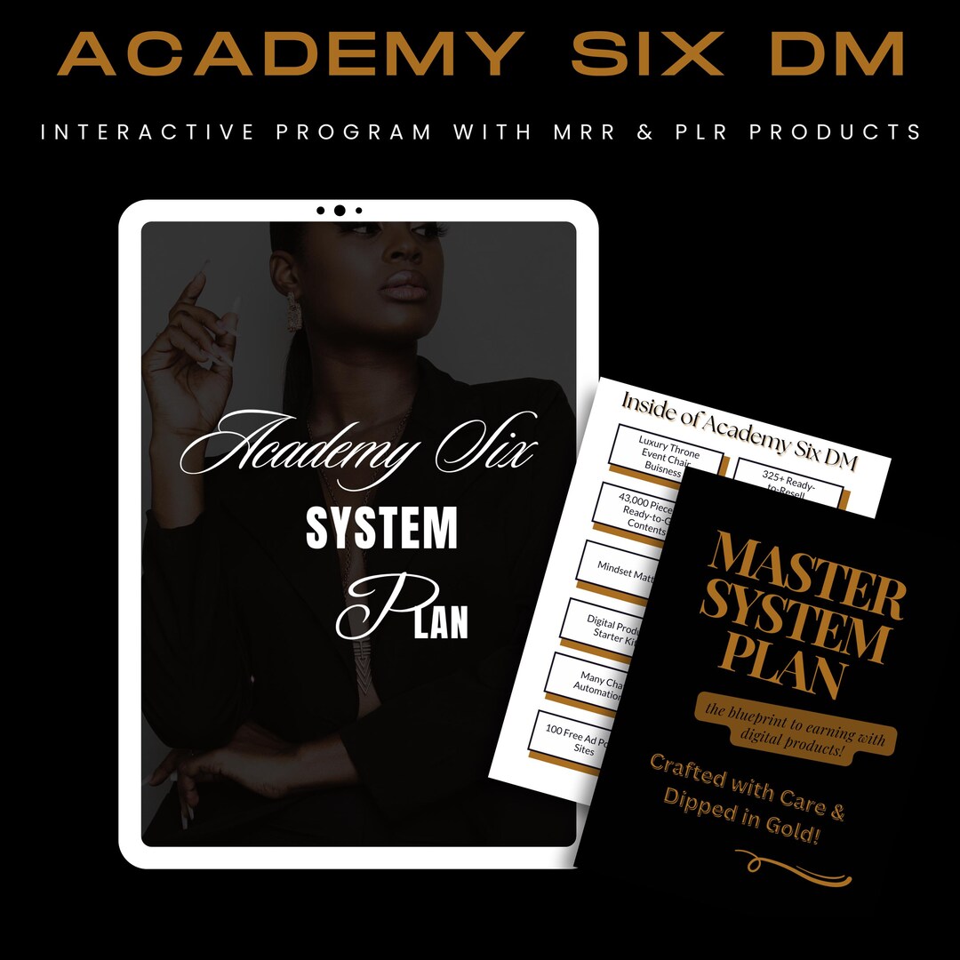 Academy Six DM Master PLAN | Proven System for Earning Online | Step-by ...