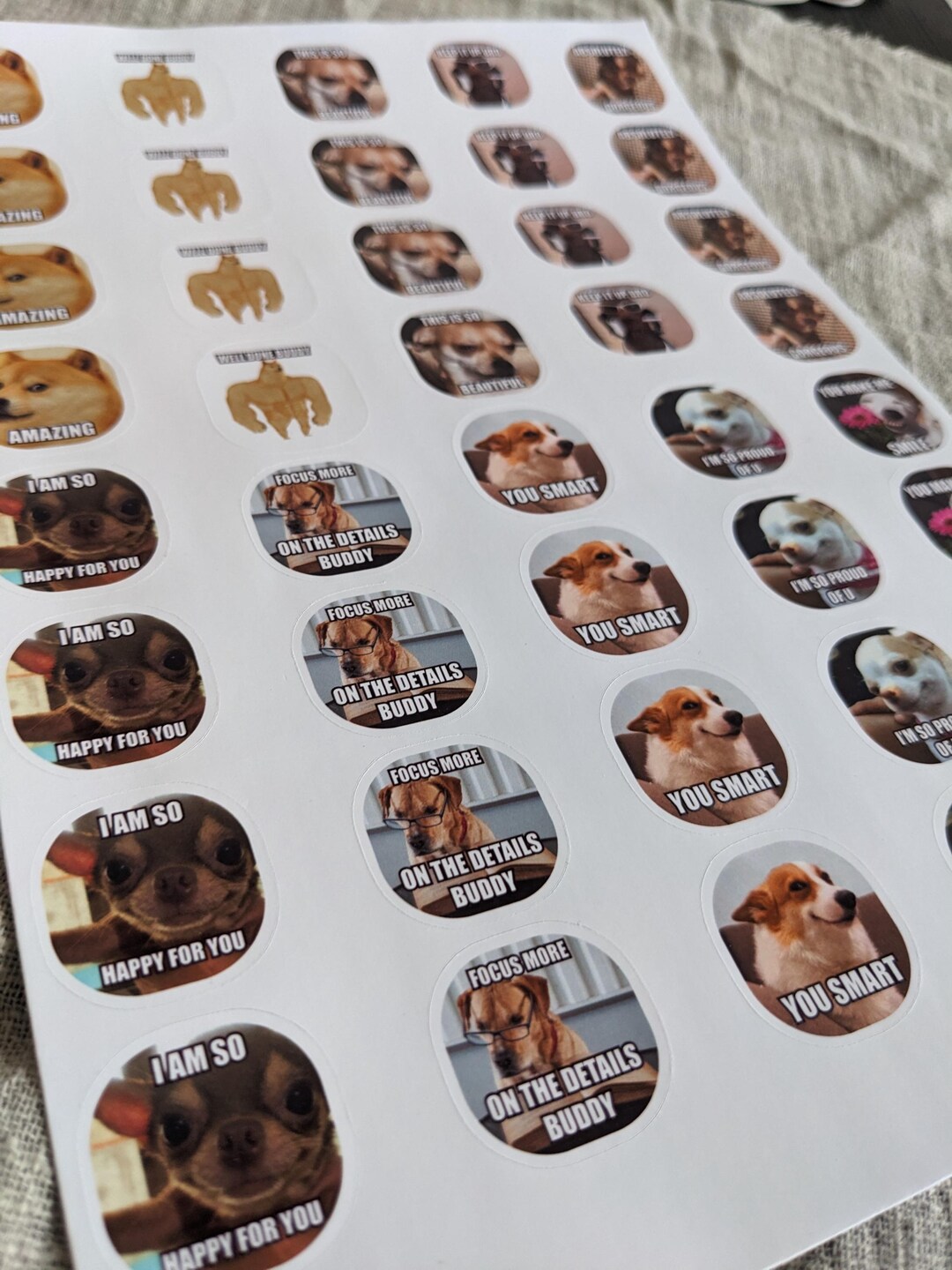 40 Pcs Dog Memes Teacher Sticker Set More Than 100 Designs Teacher Dogs ...