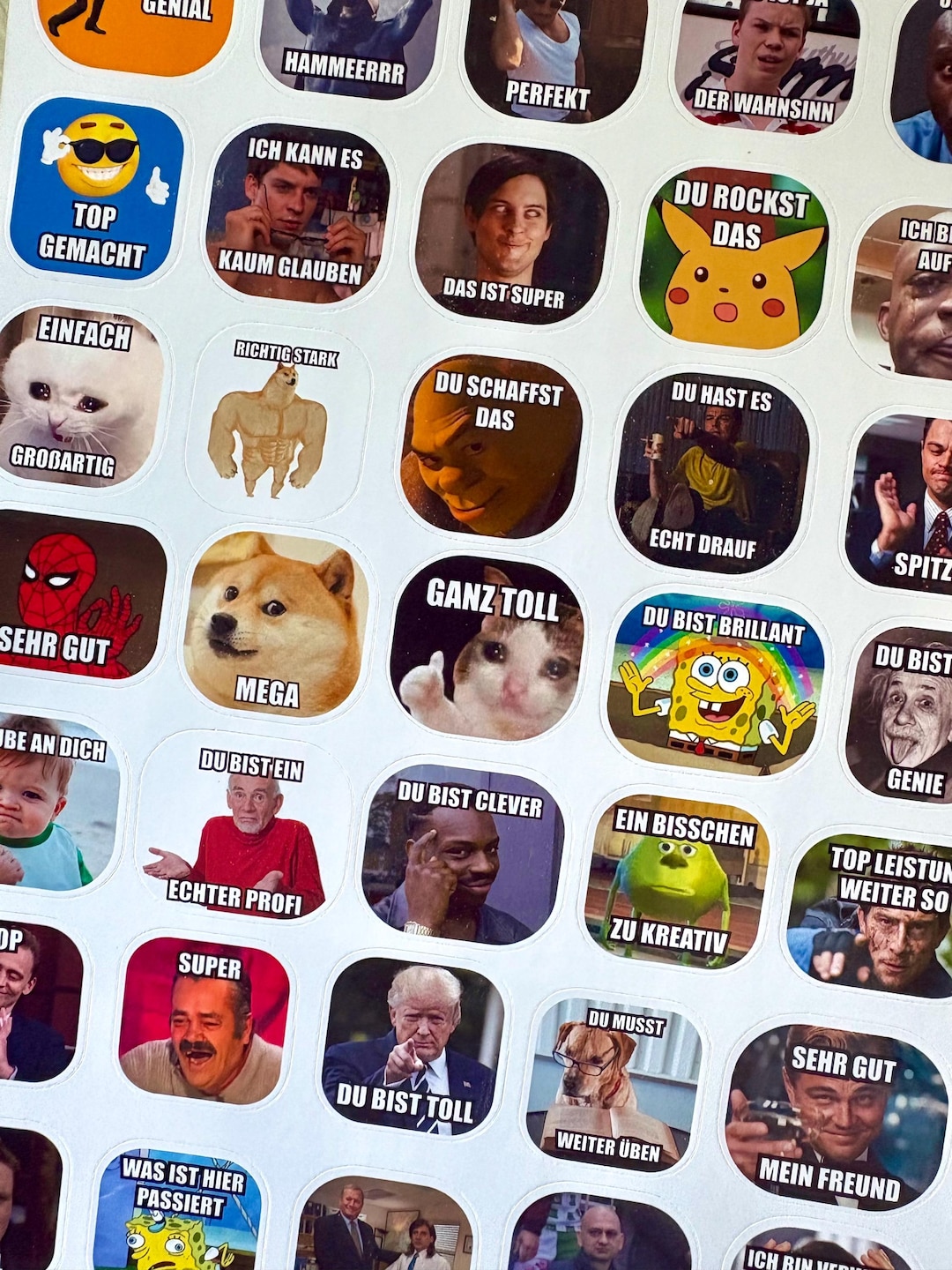 40 Pcs Deutsch Memes Teacher Sticker Set | More Than 100 Designs ...