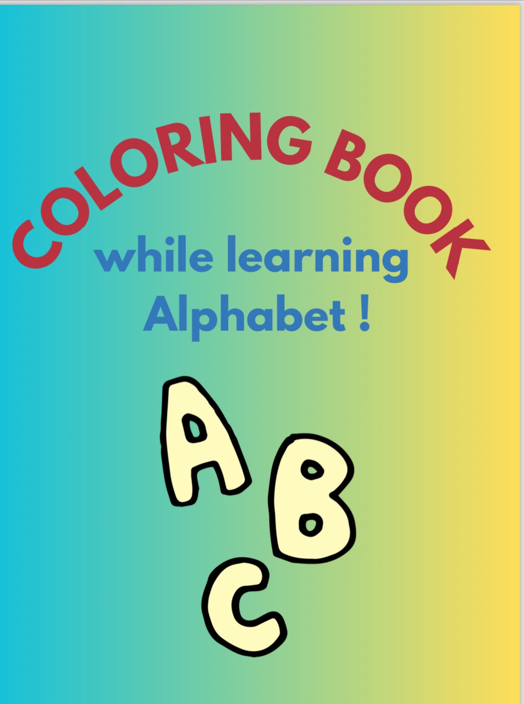 Coloring Book/sheets - Alphabet. Fun Activity for Kids. Printable ...