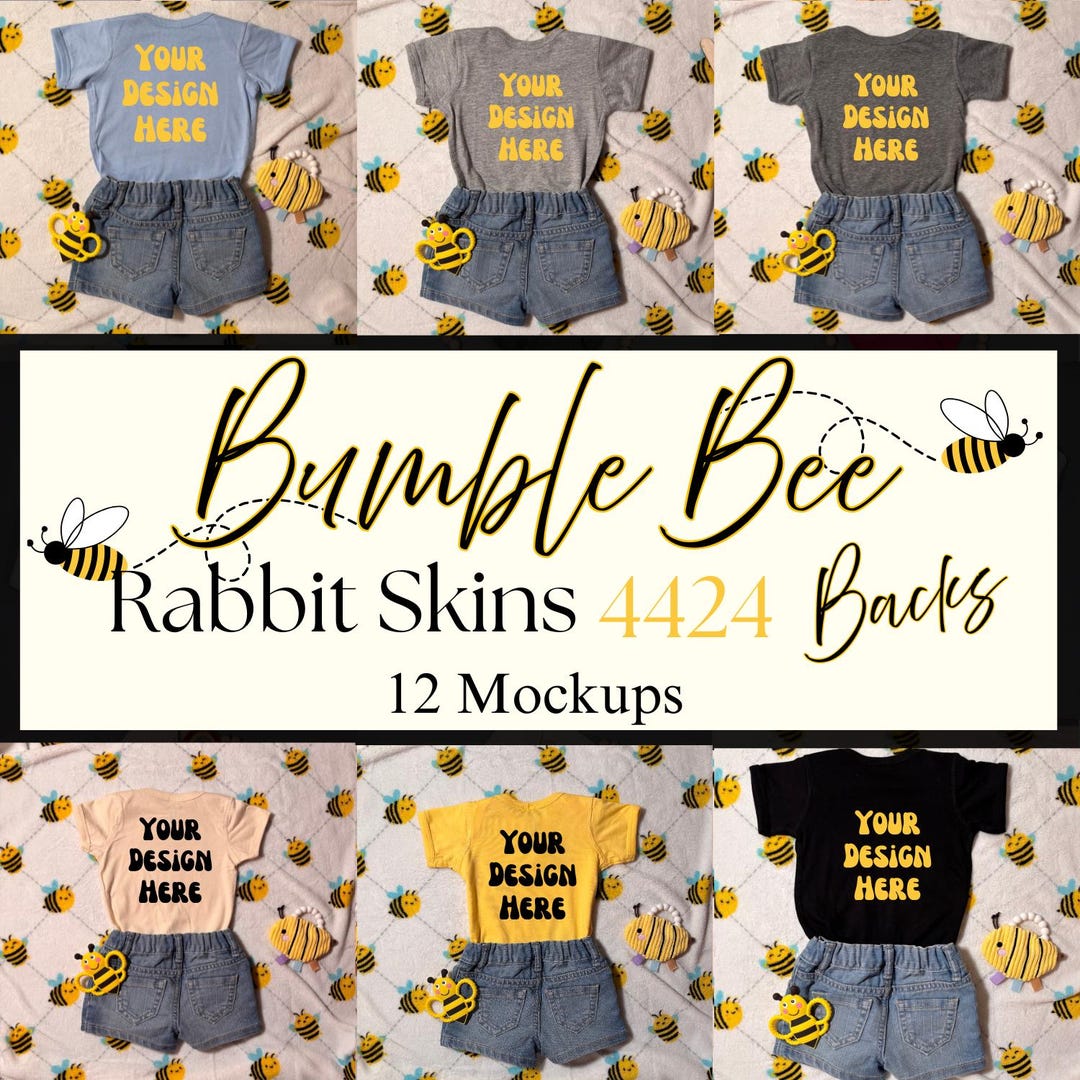Baby Mockup Bundle, Bee Themed Mockup, Baby Bundle Mocks, Baby Bodysuit ...