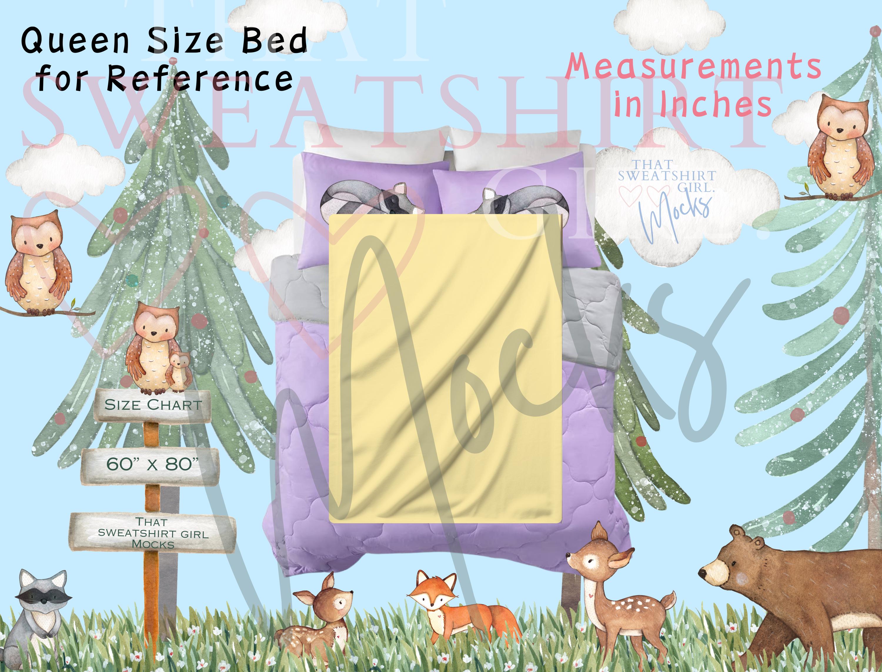 Blanket Size Chart, Woodland Baby Blanket, Baby Blanket Size Chart ...