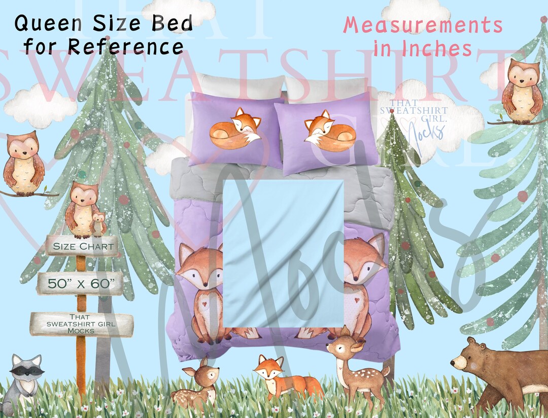 Blanket Size Chart, Woodland Baby Blanket, Baby Blanket Size Chart ...