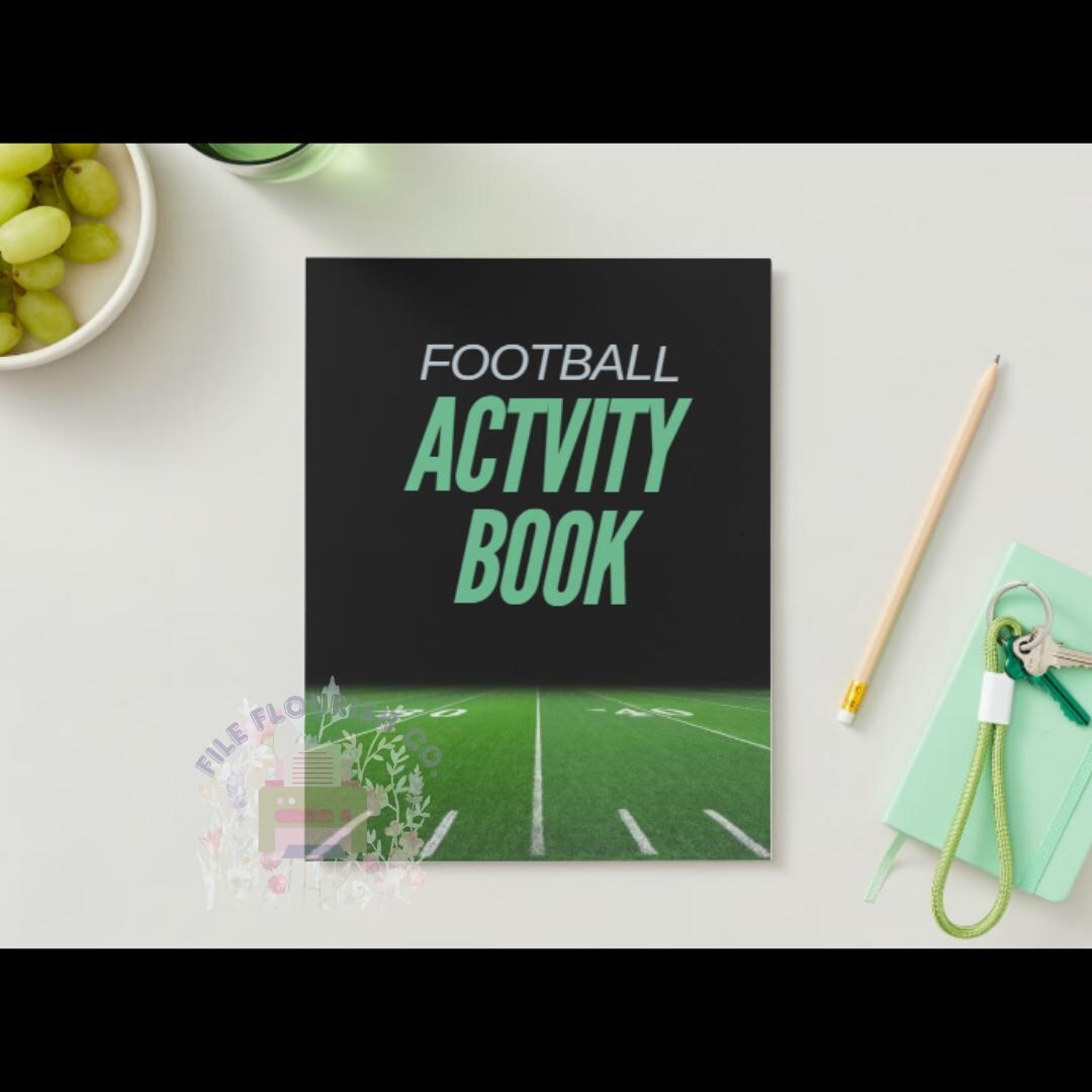 Football Activity Book for Kids - Printable, Digital - Etsy