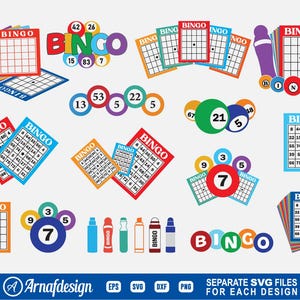 Bingo #1 SVG, Bingo Balls Svg, Bingo Card Svg, Bingo Dauber Svg, Bingo ...