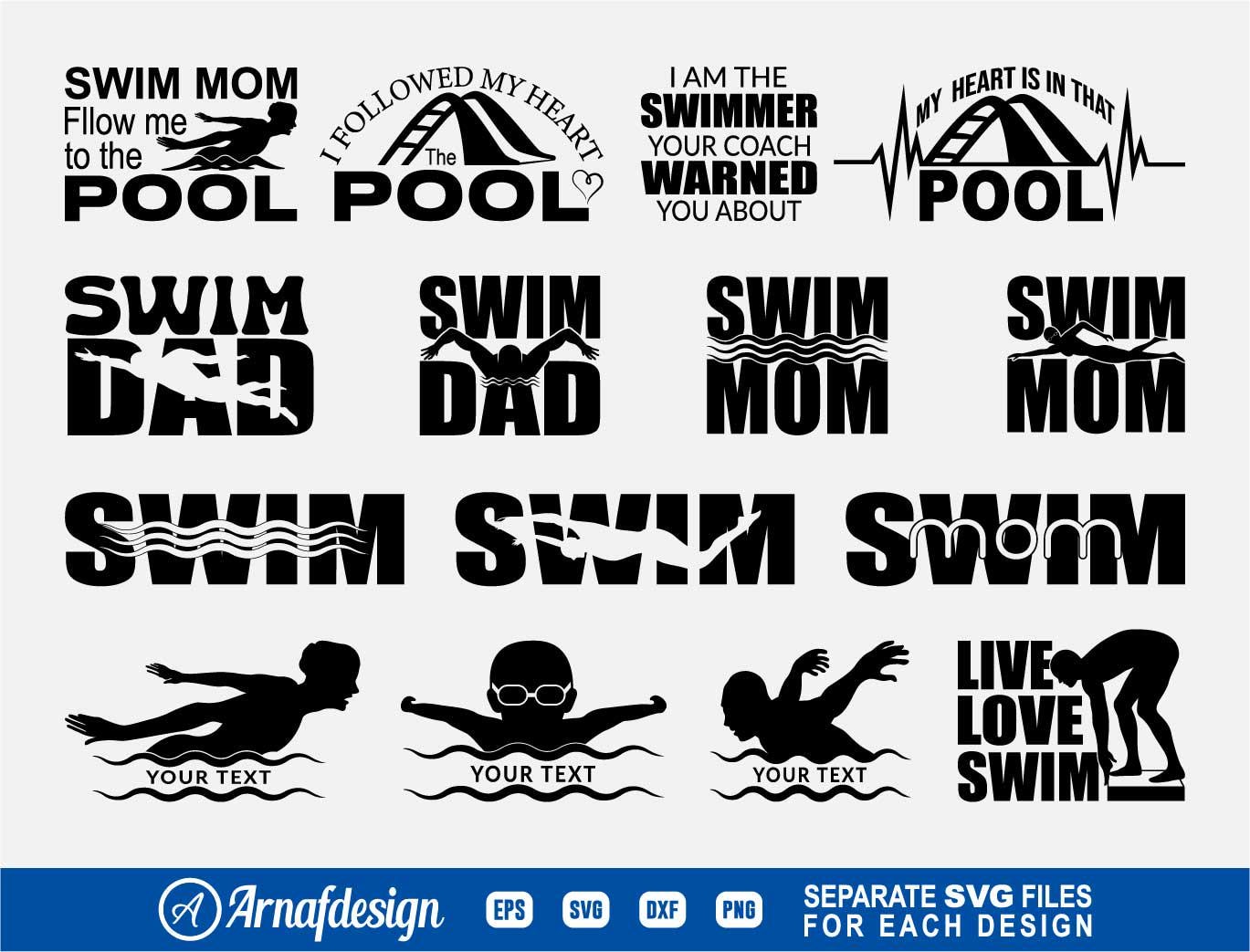 Swimmer Svg, Swimming Svg, Swim Svg, Swim Mom, Swim Dad Svg, Clipart ...