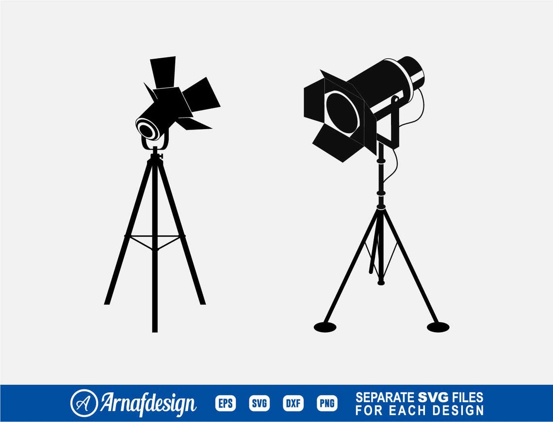 Spotlight Svg, Stage Lighting Svg, Director Light Svg, Lighting Svg ...
