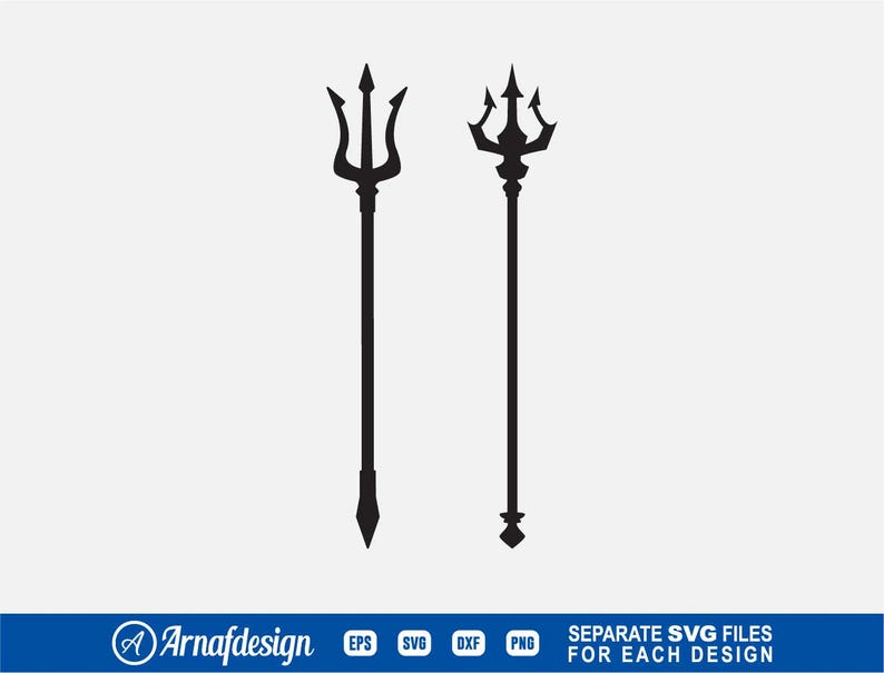Trident SVG, Summer Trident Svg, Spear Svg, Harpoon Svg, Clipart, Cut ...