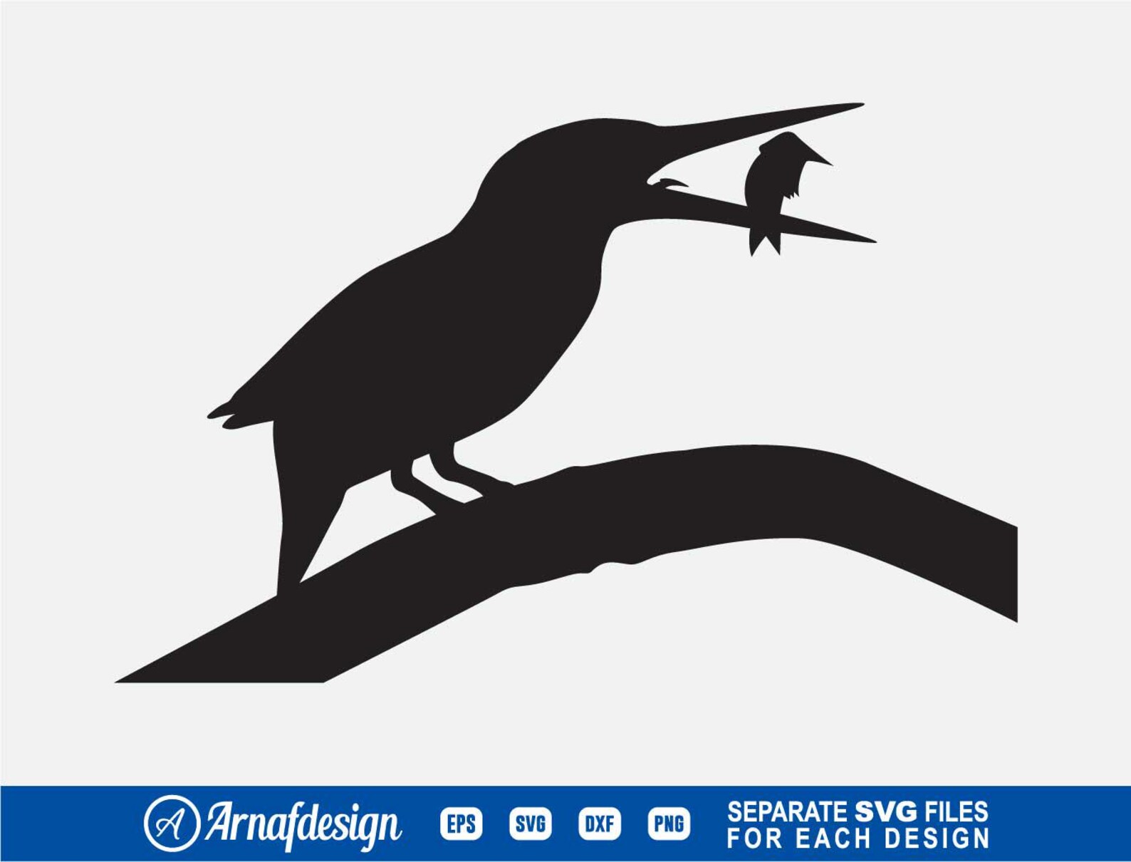 Kingfisher SVG, Bird Svg, Clipart, Cut Files for Silhouette, Files for ...