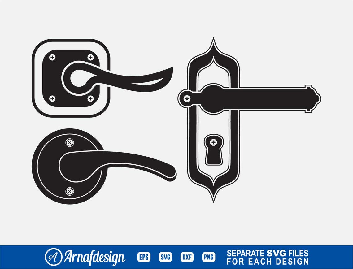 Door Handle SVG, Door Knobs Svg, Knockers Svg, Door Svg, Handle Svg ...