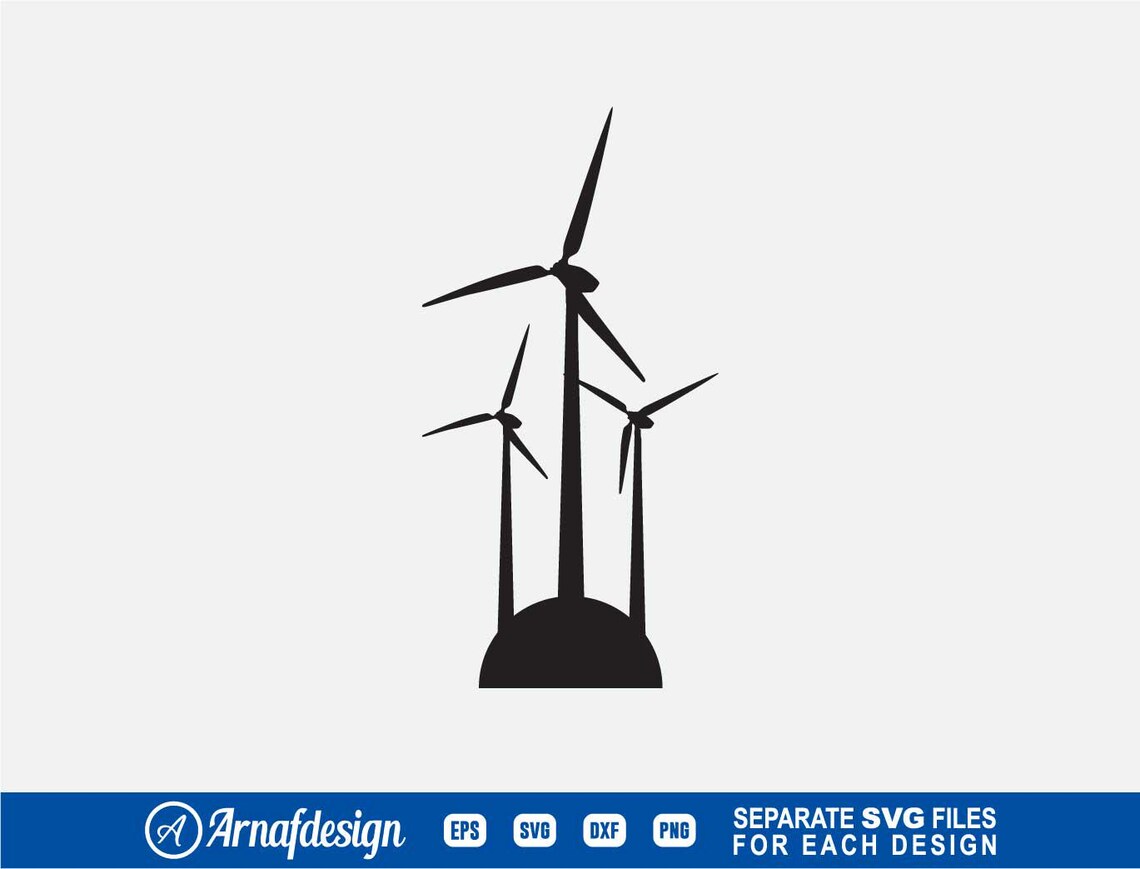 Wind Turbine SVG, Windmill Svg, Gristmill Svg, Water Mill, Turbine ...