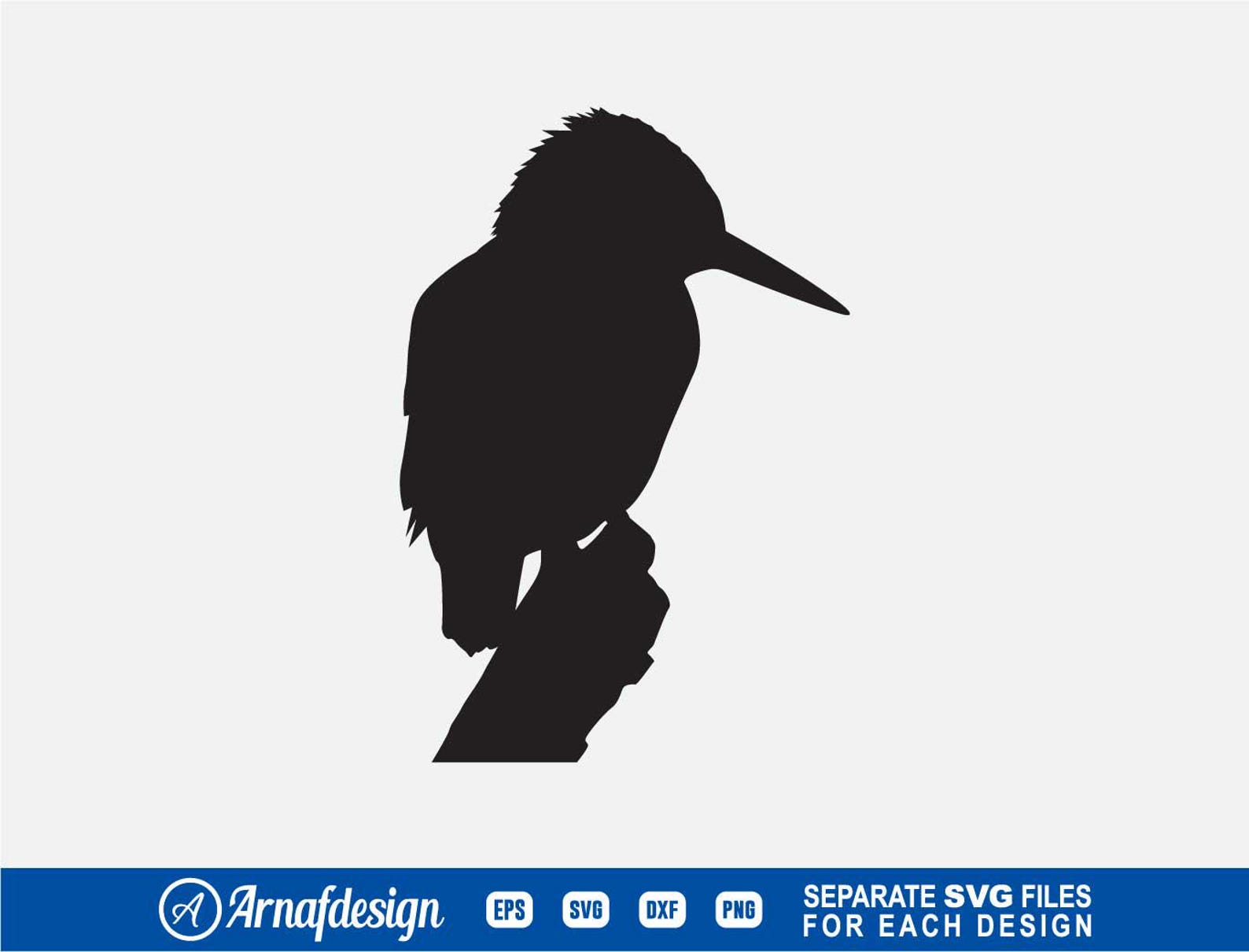 Kingfisher SVG, Bird Svg, Clipart, Cut Files for Silhouette, Files for ...