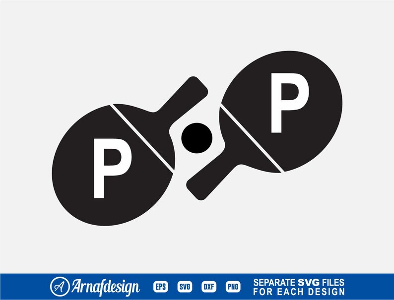 Pingpong SVG, Ping Pong Paddle Svg, Table Tennis Racket Svg, Ping Pong ...