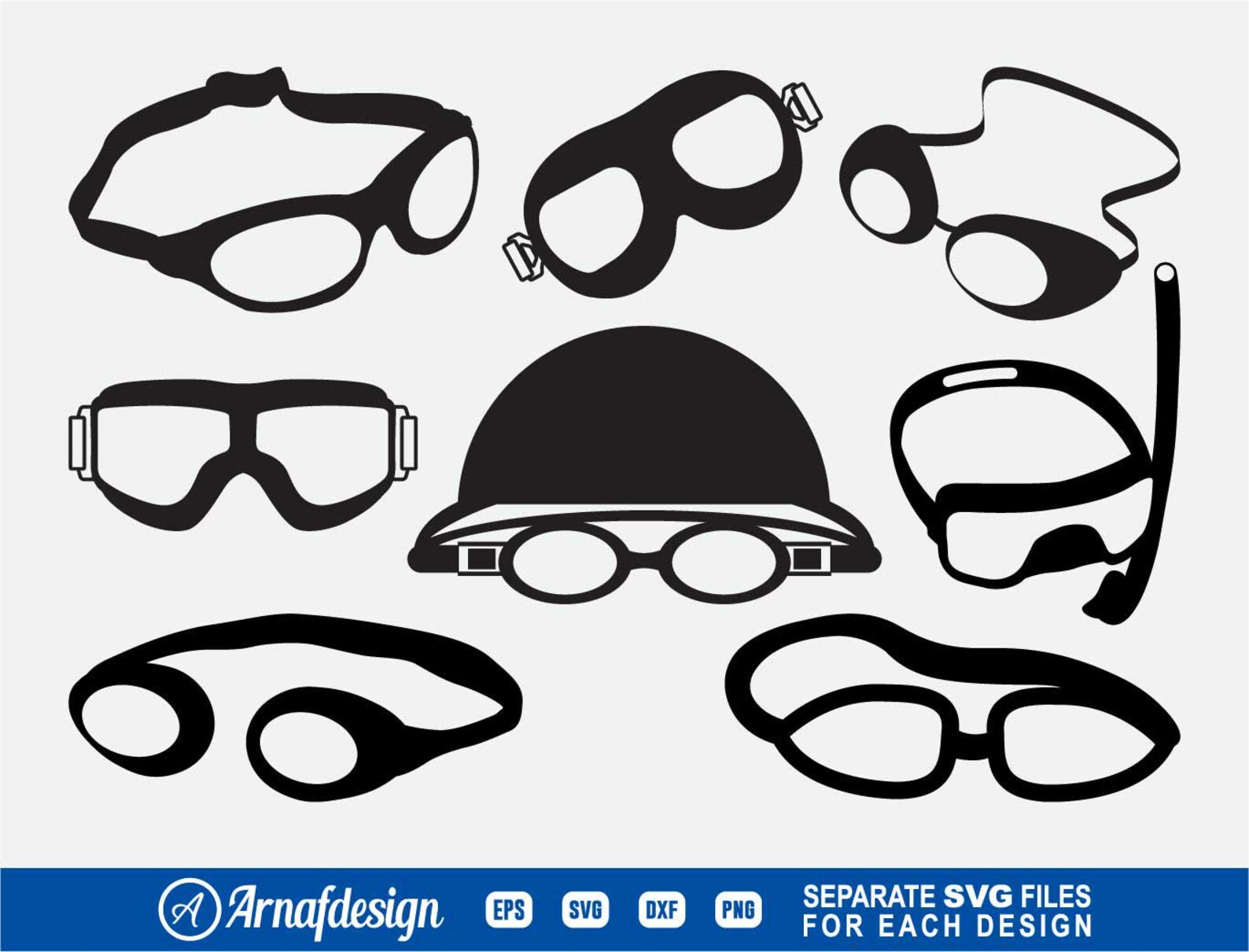 Swimming Goggles SVG, Swim Goggles Svg, Swimmer Svg, Goggles Svg ...