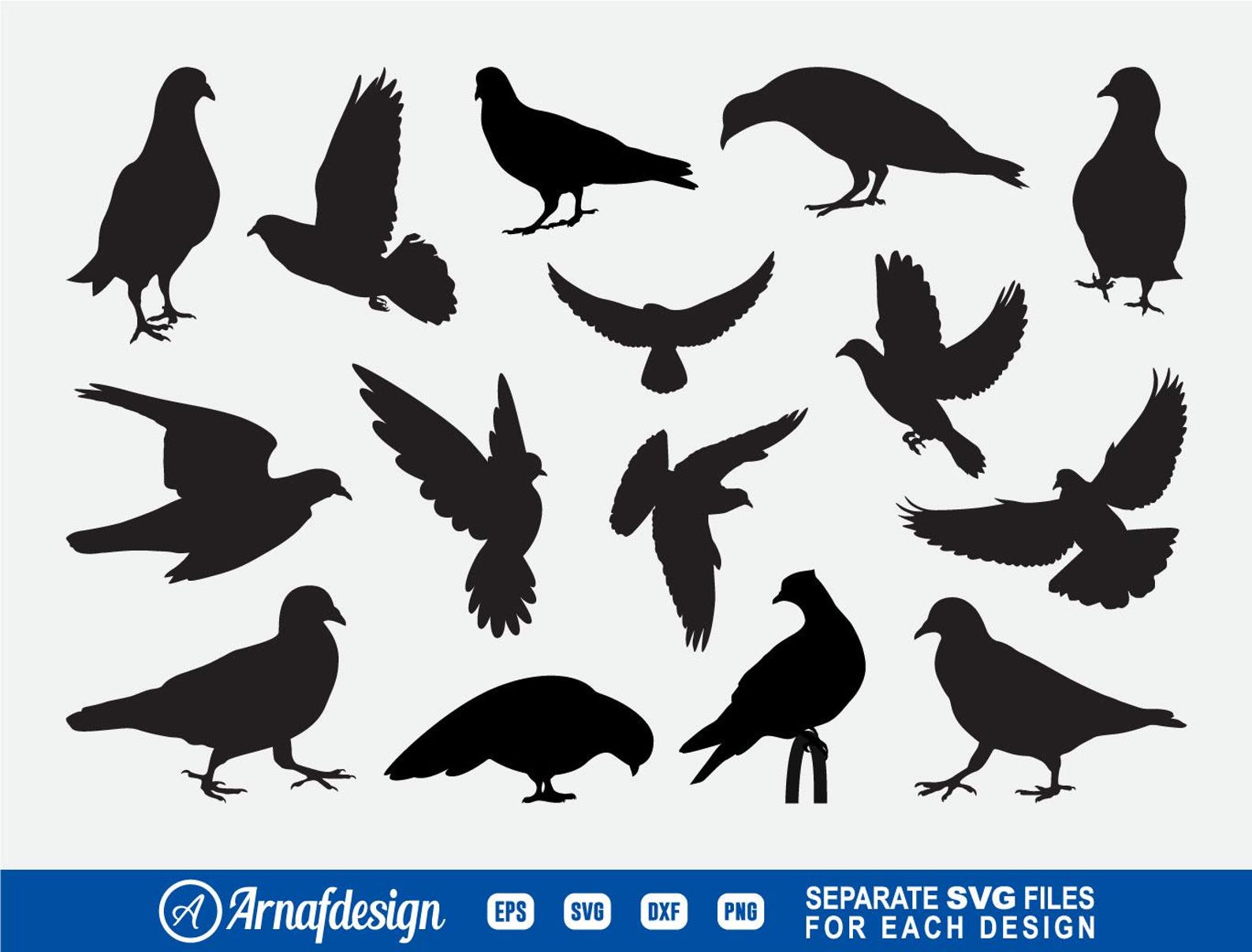 Dove Svg, Peace Svg, Flying Bird Svg, Pigeon Svg, Bird Svg, Clipart ...